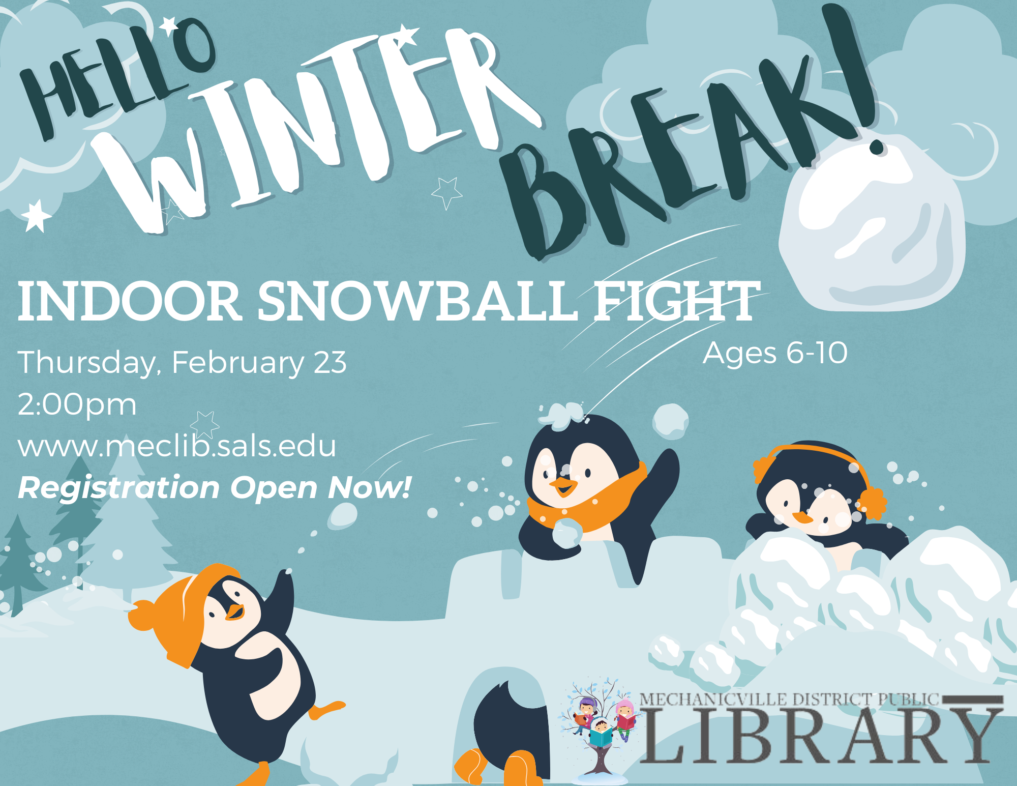 snowball fight – Mechanicville District Public Library